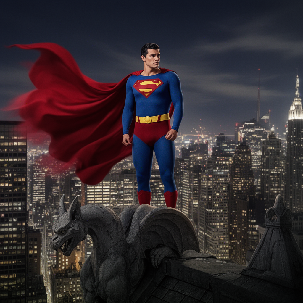 Caped Hero - AI Generated Image | Typli